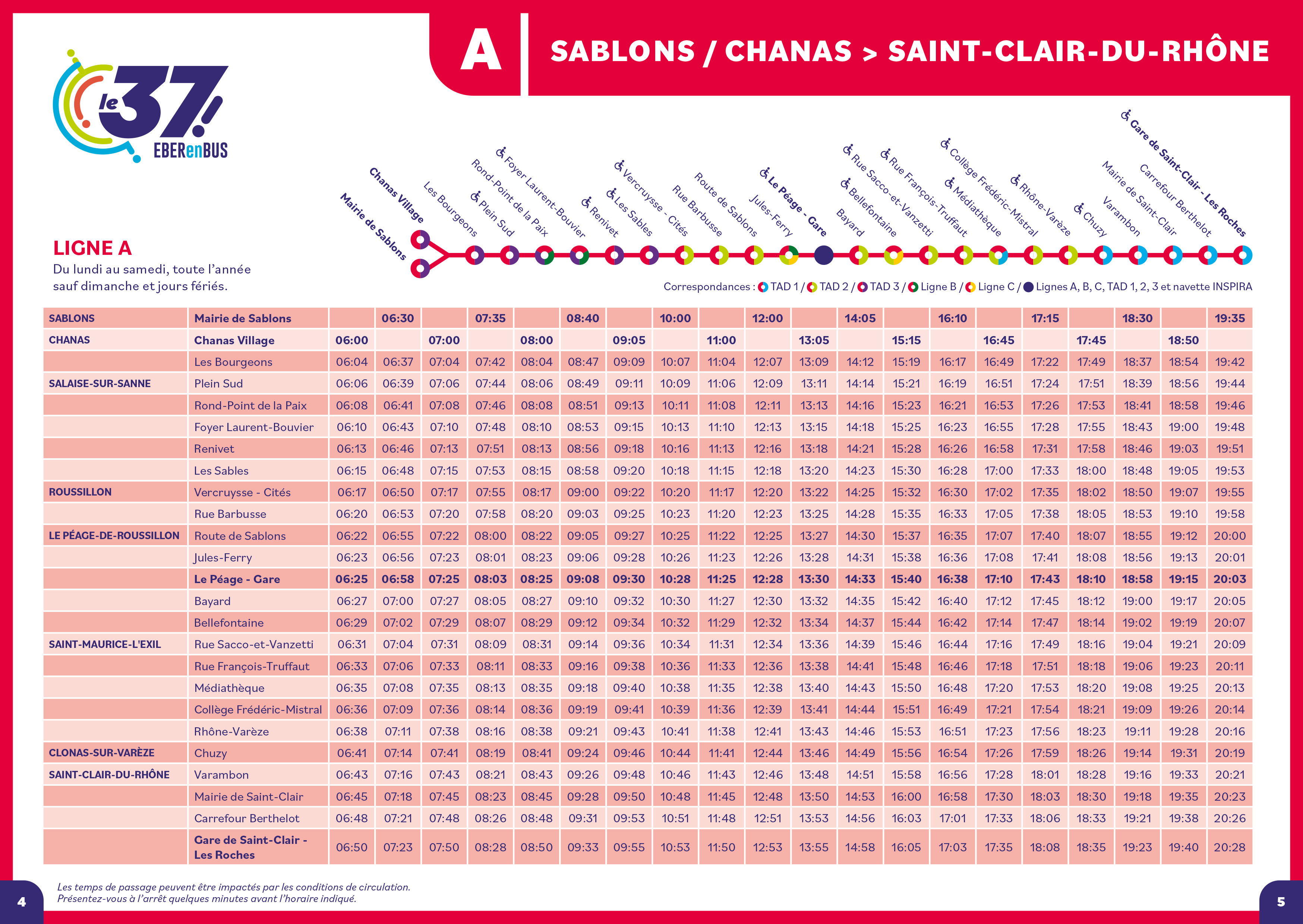 Ligne A | Réseau de transport Le 37